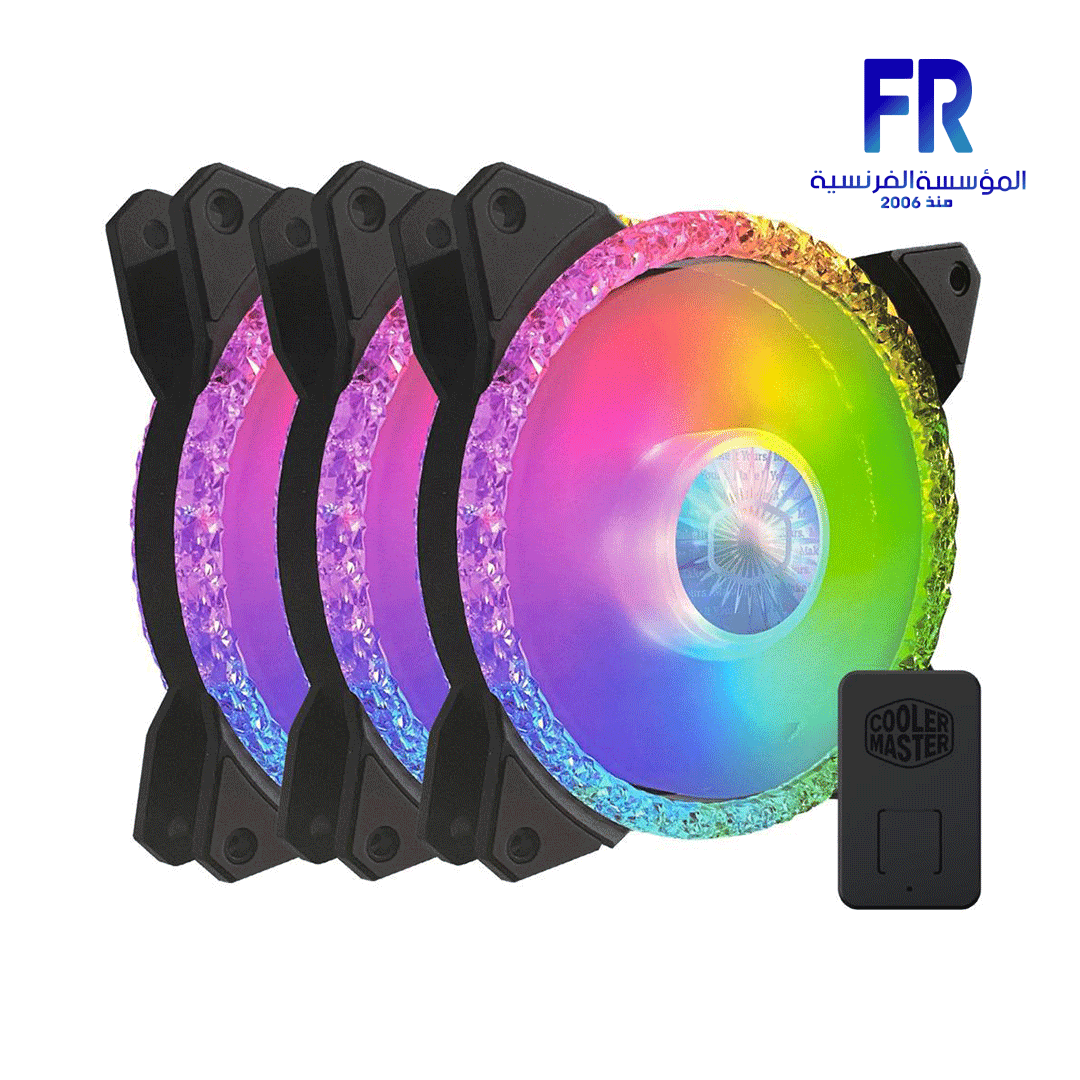 COOLER MASTER PRISMATIC MF120 ARGB 3 Fans with Controller Fan