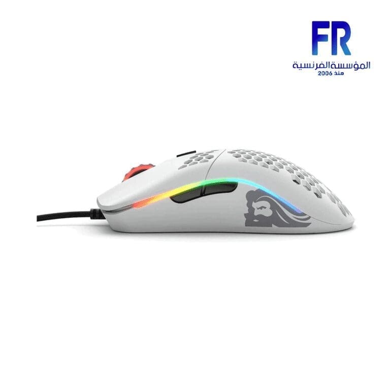 Glorious Model O Matte White Wired Gaming Mouse | Alfrensia