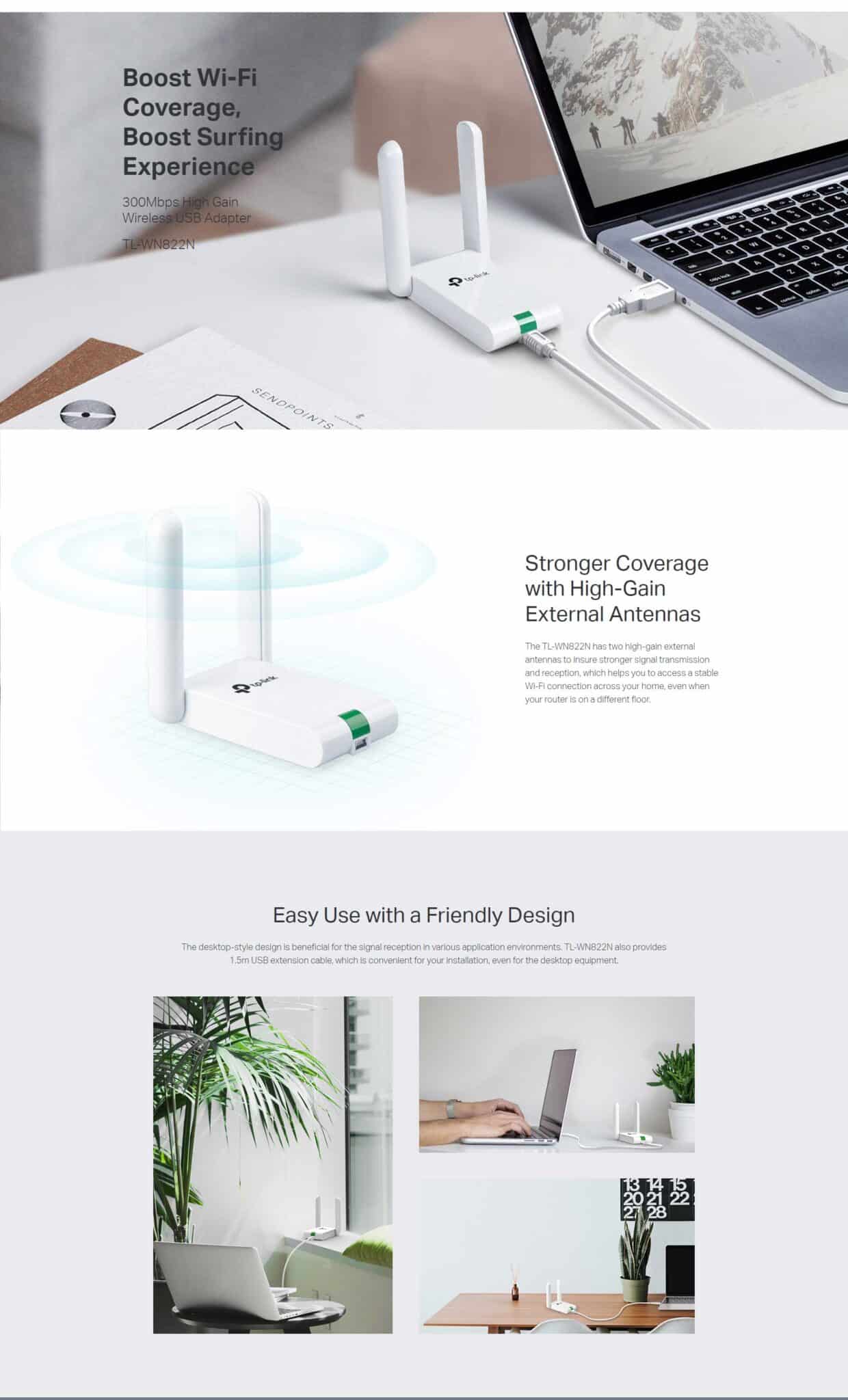 TP-LINK TL WN822N WIRELESS USB Adapter | Alfrensia .COM