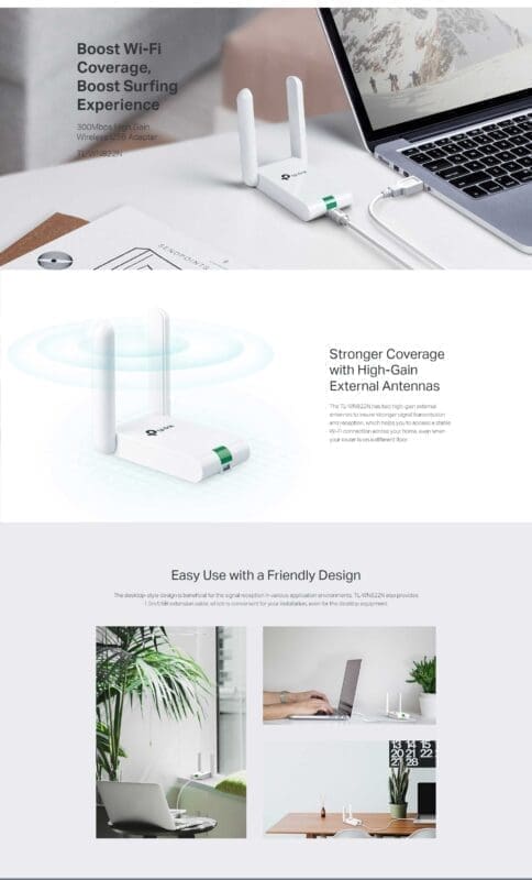 TP-LINK TL WN822N WIRELESS USB Adapter | Alfrensia .COM