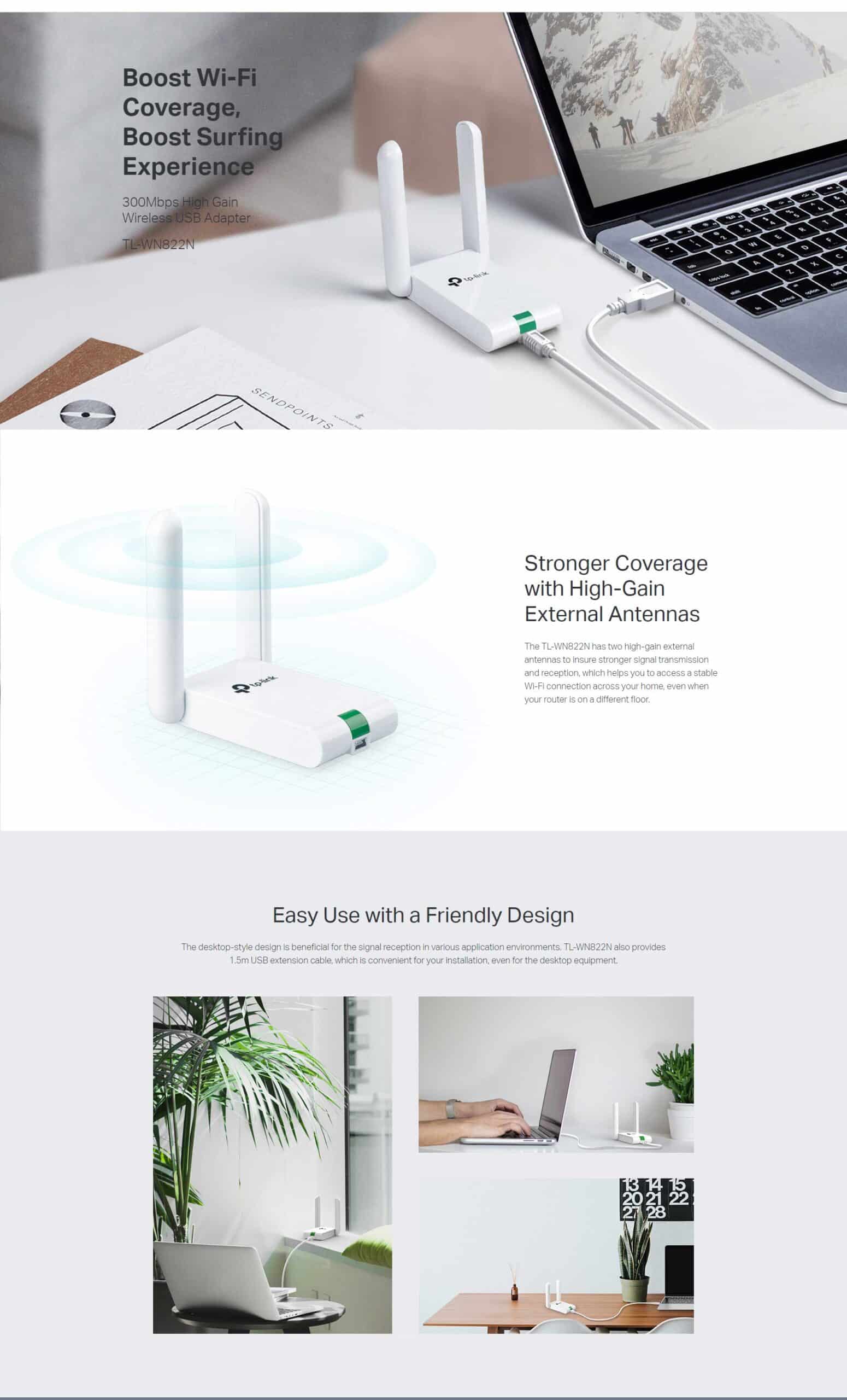 TP-LINK TL WN822N WIRELESS USB Adapter | Alfrensia .COM