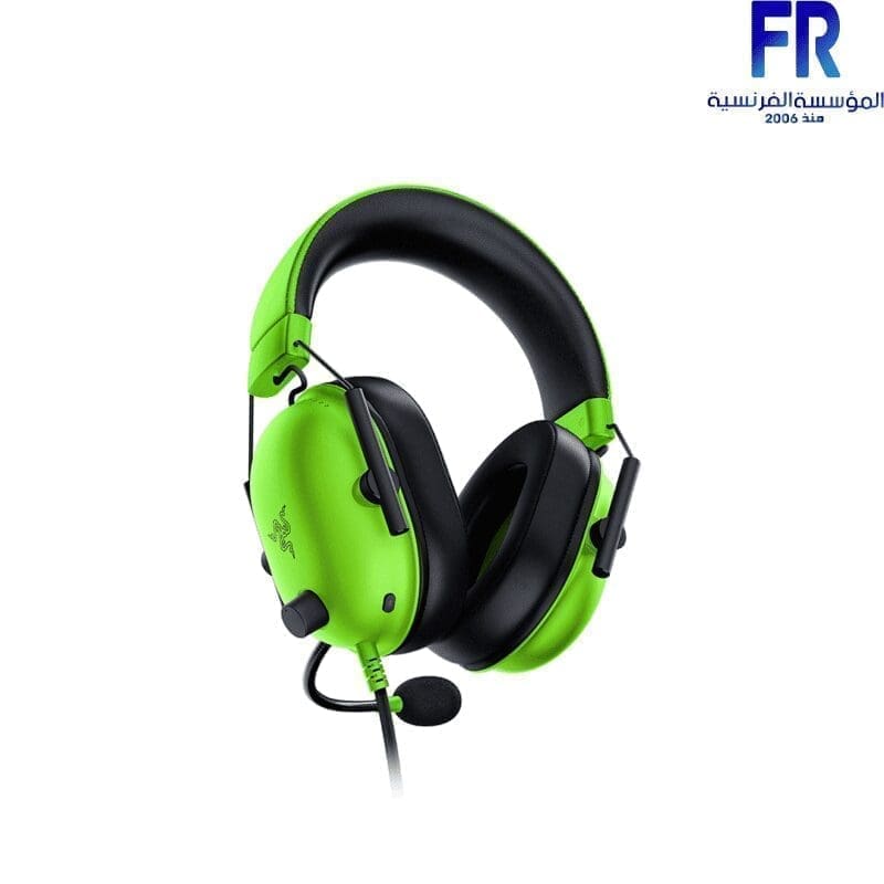 Razer Blackshark V2 X Green Gaming Headset | Alfrensia
