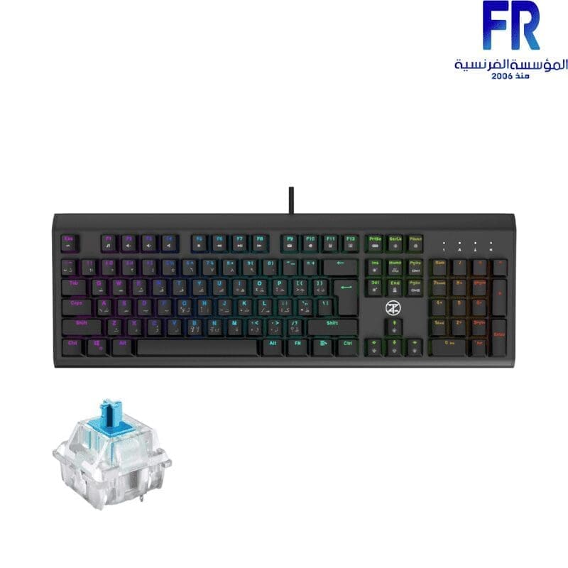 Techno Zone E14 Blue Switch Mechanical Gaming Keyboard | Alfrensia