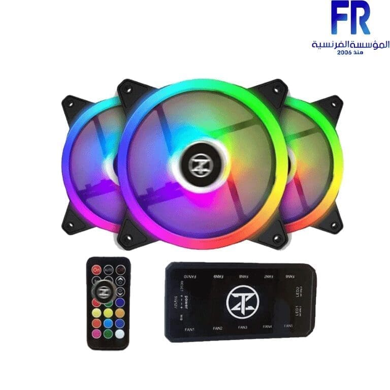 TechnoZone Fan2500 ARGB 3 Fans With Controller Fan | Alfrensia