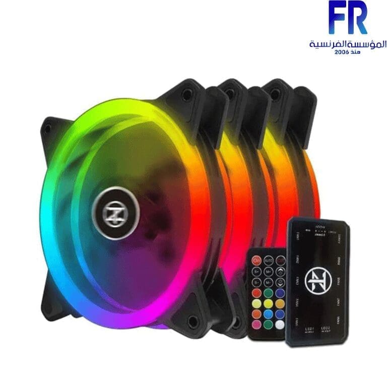 Techno Zone Fan2500 ARGB 3 Fans With Controller Fan | Alfrensia