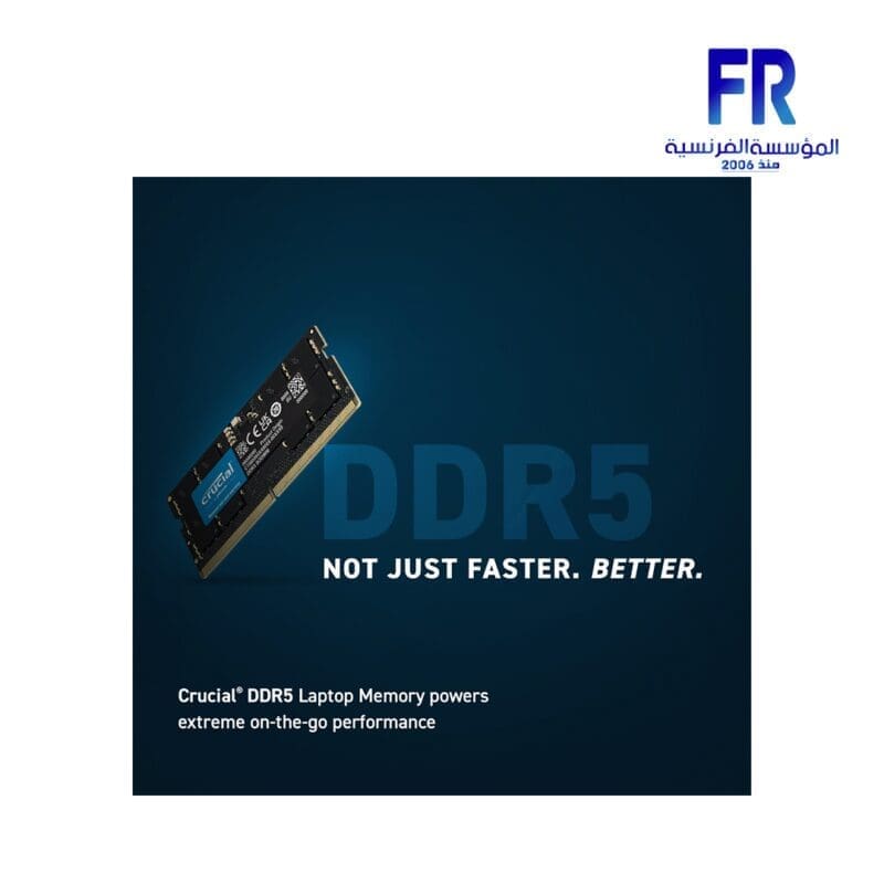 Crucial 8Gb DDR5 4800Mhz Laptop Memory | Alfrensia