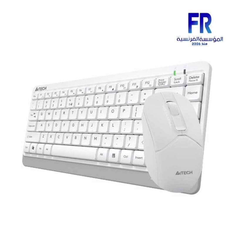 A4Tech Fg1112S White Wirless Keyboard And Mouse Combo