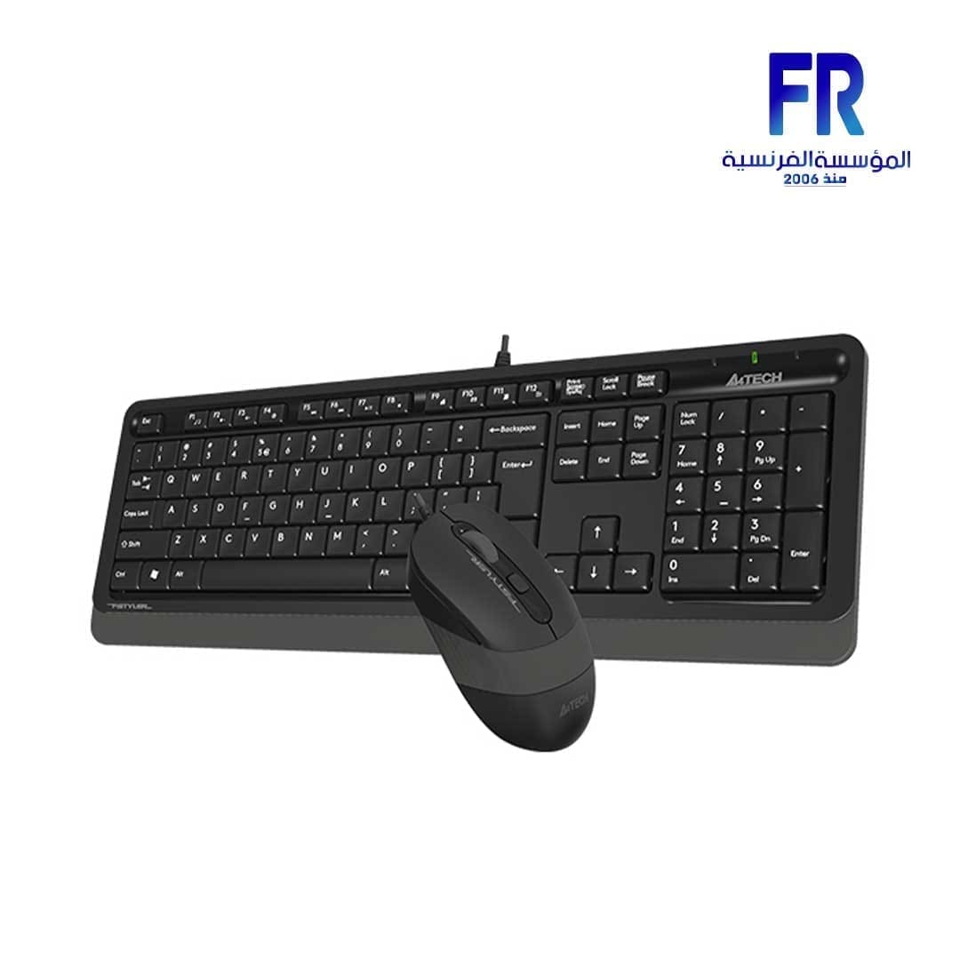 A4Tech Fstyler F1010 Grey Wired Keyboard And Mouse Combo