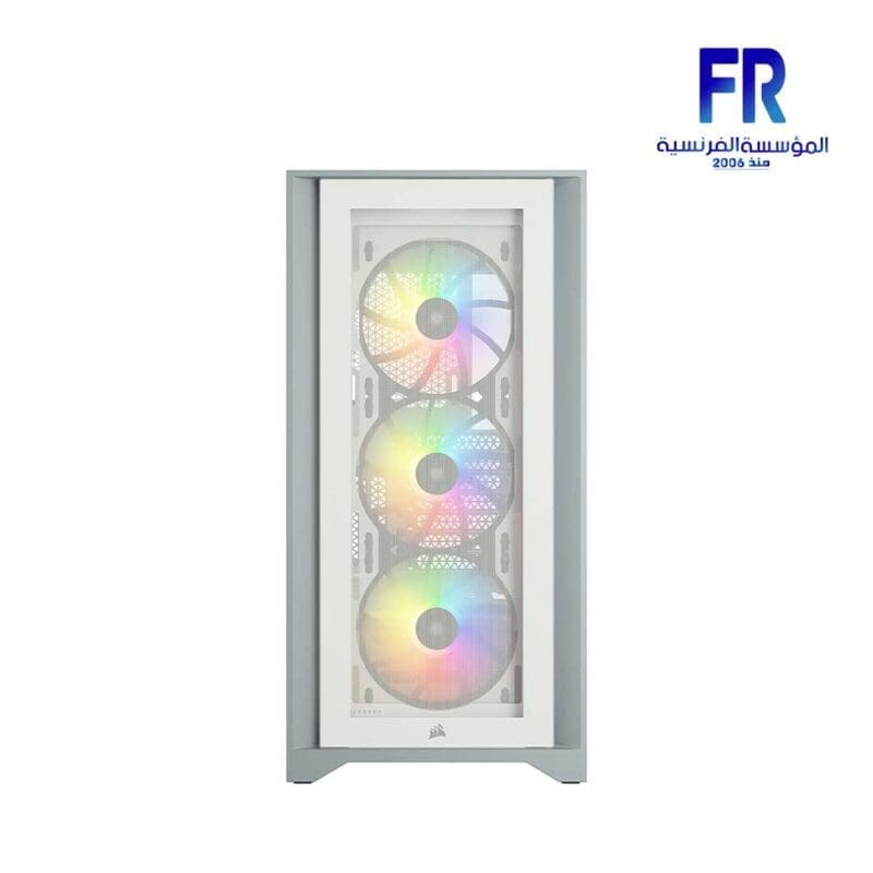 Corsair Icue 4000X RGB Tempered Glass White Mid Tower Case