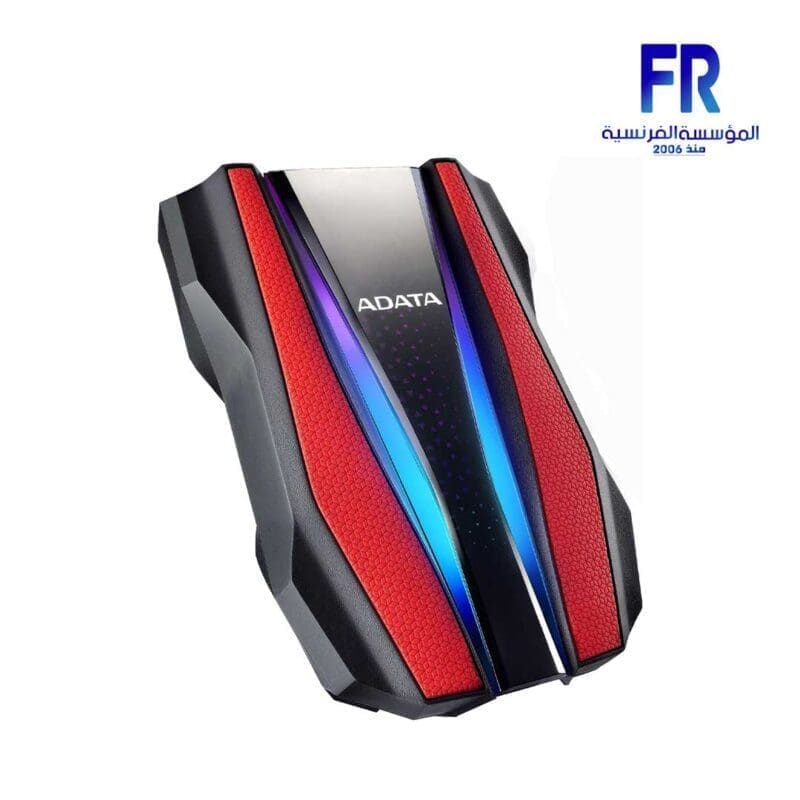 Adata Hd770G 1Tb RGB Lighting Waterproof And Shock Resistance Red ...