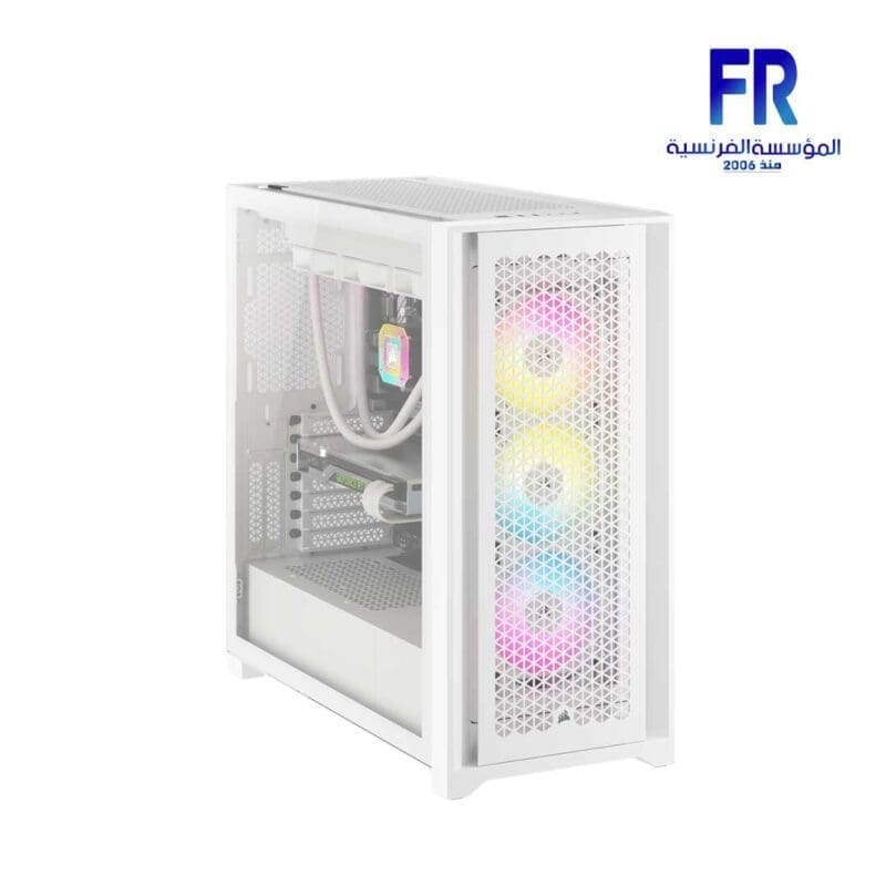 Corsair Icue 5000D RGB Airflow 3 Fans Af120 RGB Elite Tg White Mid ...