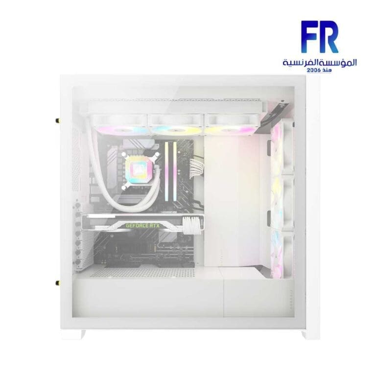 Corsair Icue 5000D RGB Airflow 3 Fans Af120 RGB Elite Tg White Mid ...