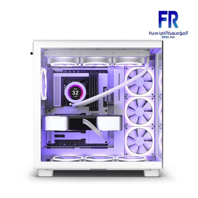 Nzxt H9 Flow White Mid Tower Case | Alfrensia
