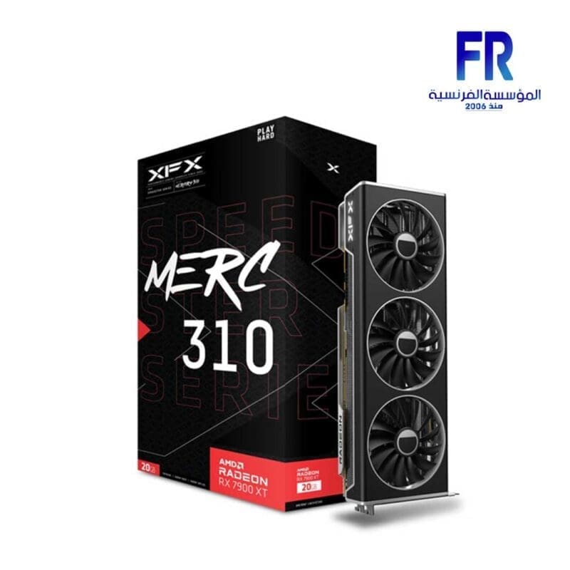 XFX Speedster Merc 310 Radeon RX 7900 XT Black 20GB GDDR6 320bit ...