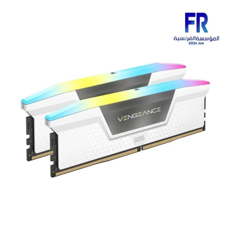 Corsair Vengeance RGB 64Gb (2X32Gb) DDR5 6400Mhz CL32 White Desktop ...