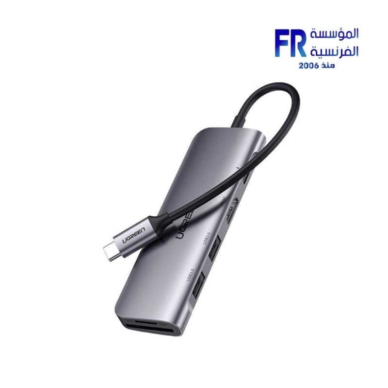 Ugreen CM195 6 in 1 Usbc To 4K hdmi - 2 USB 3.0 - Sd Tf card - Usbc ...