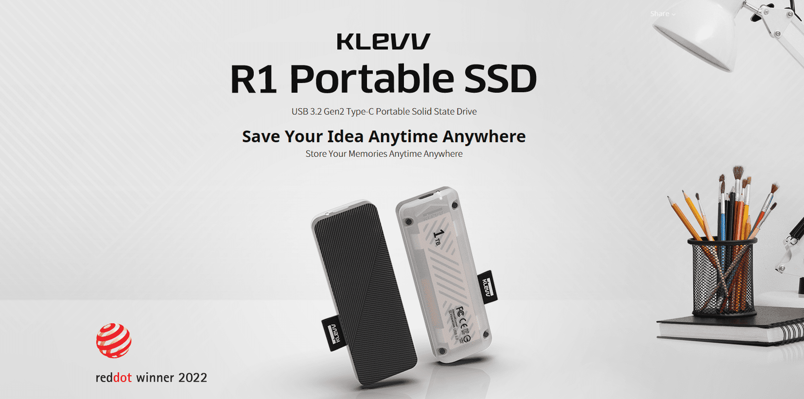 Klevv R1 1TB External Solid State Drive SSD | Alfrensia