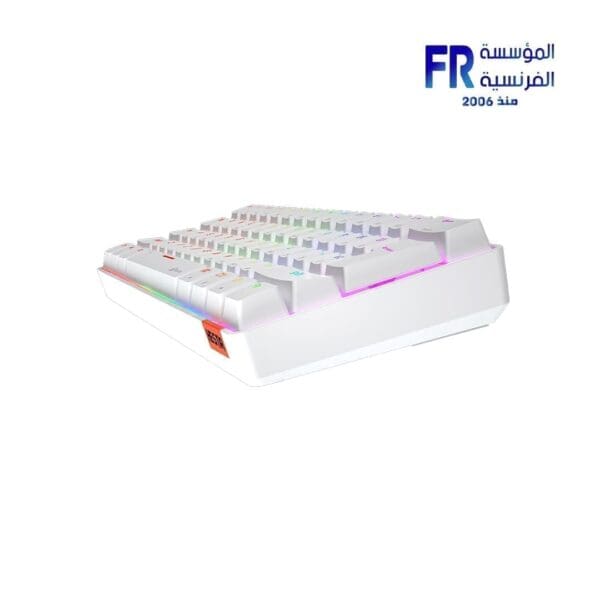 Meetion MK005BT 60% Blue switch Arabic Dual Mode Bluetooth White ...