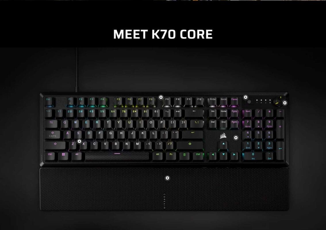 Corsair K70 Core RGB Red linear switches Wired Mechanical Gaming ...