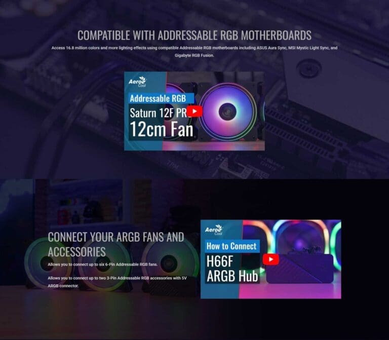 AeroCool H66F RGB Control Hub | Alfrensia – Best PC Hardware & Gaming Gear