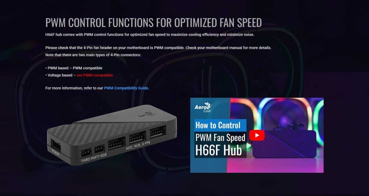AeroCool H66F RGB Control Hub | Alfrensia – Best PC Hardware & Gaming Gear