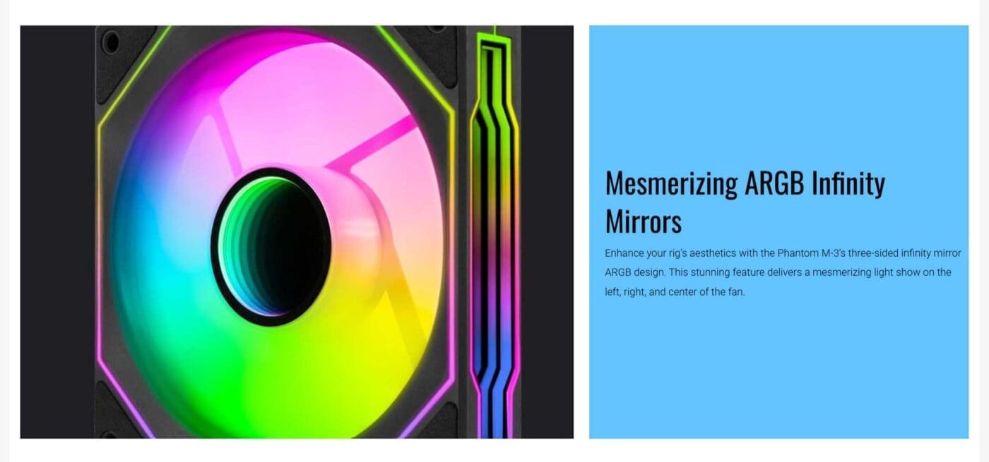 AeroCool Phantom M 3 Argb Fan | Alfrensia – Best PC Hardware & Gaming Gear