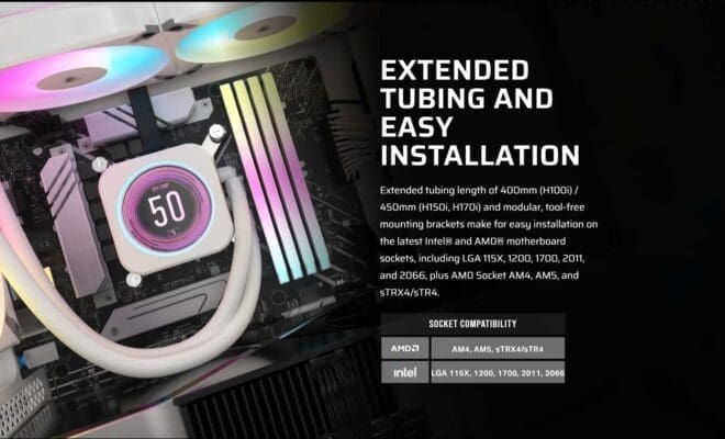 Corsair Icue H150I Elite Lcd Xt Display Liquid Cpu Cooler