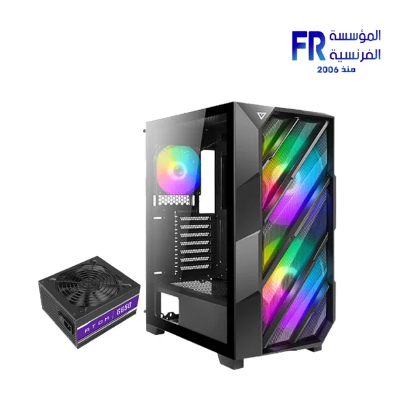 Antec NX700 ARGB + Atom G650 650W 80 Plus Gold Mid Tower Case ...