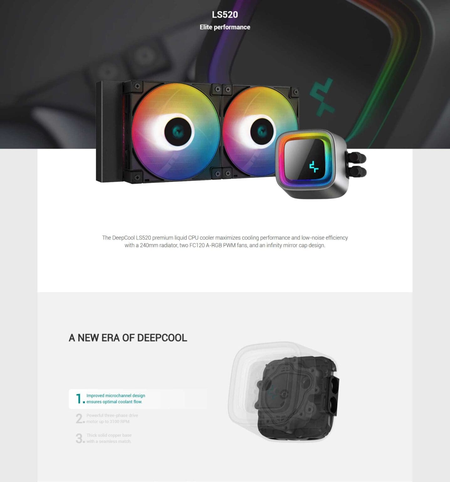 Deepcool LS520 AIO Liquid Cpu Cooler | Alfrensia – Best PC Hardware ...