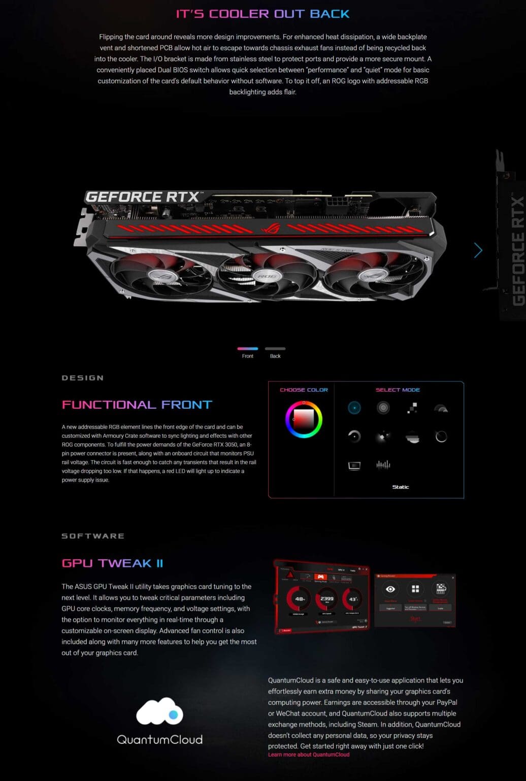 Asus Rog strix RTX3050 graphic card | Alfrensia – Best PC Hardware ...