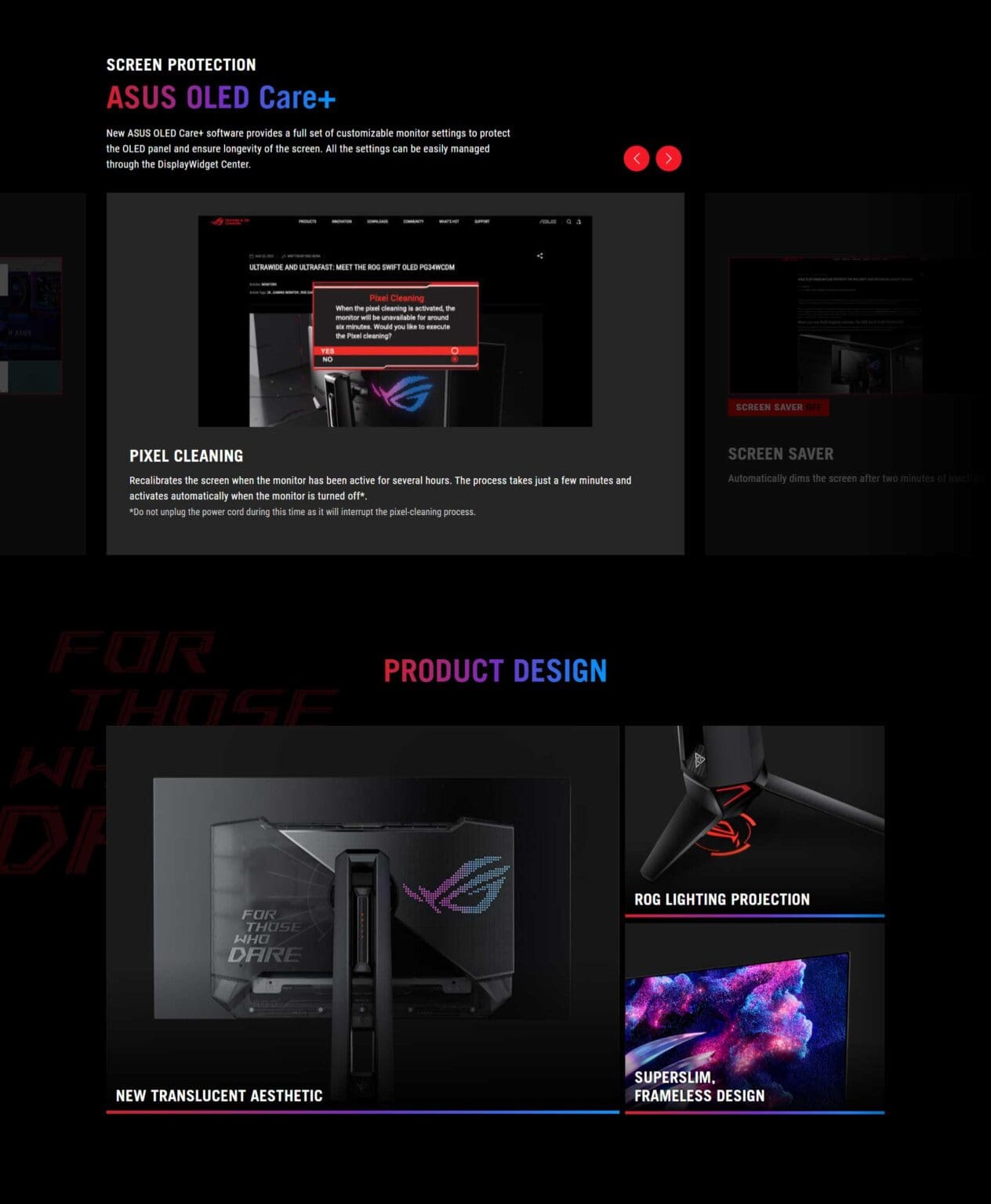 Asus ROG Swift OLED PG27AQDP 26.5 Inch 480Hz 0.03ms 2560x1440 WOLED ...