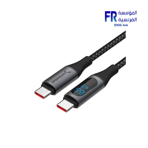 sabrent CB C2C2 USB Type C 2.0 to Type C Cable with Display | Alfrensia ...