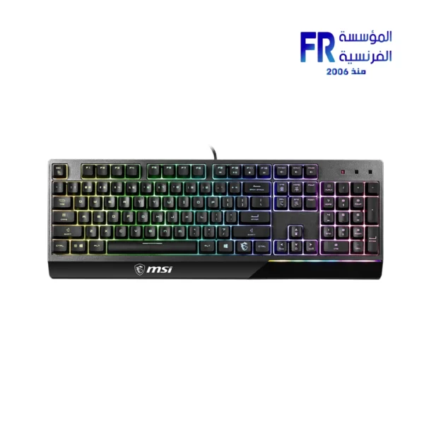 MSI Vigor GK30 Keyboard RGB Arabic White – Alfrensia