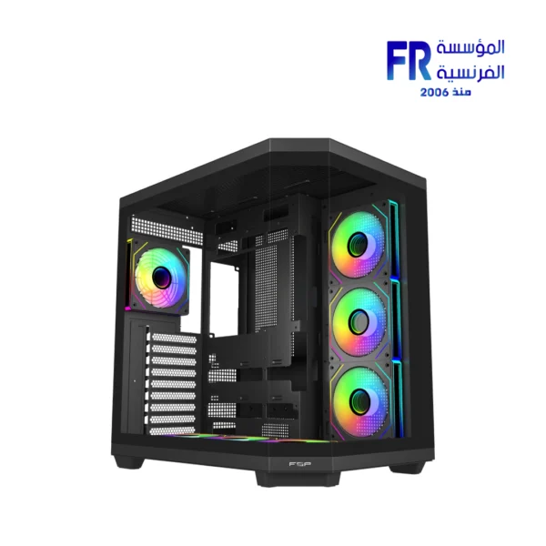 FSP U580 Panoramic TG Back-Connect Support With 7 120mm ARGB PWM Fans ...