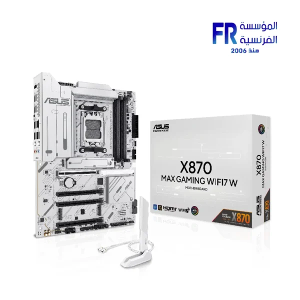 ASUS X870 MAX GAMING WIFI 7 Socket AM5 White Motherboard | Alfrensia ...